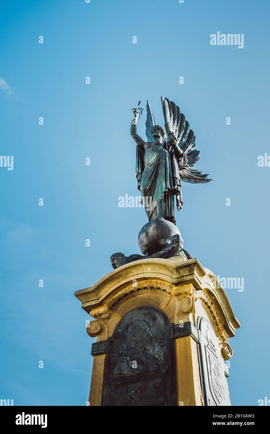 Sculpture with wings, Brighton, England Stock Photo - Alamy