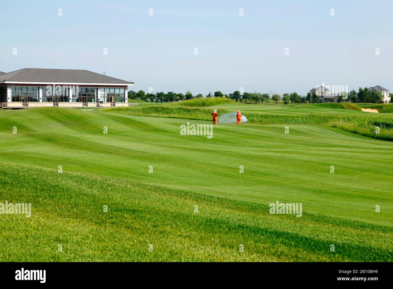 The golf course landscape,Leisure activities Stock Photo - Alamy