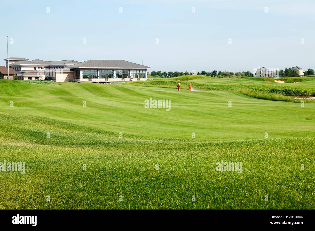 The golf course landscape,Leisure activities Stock Photo - Alamy