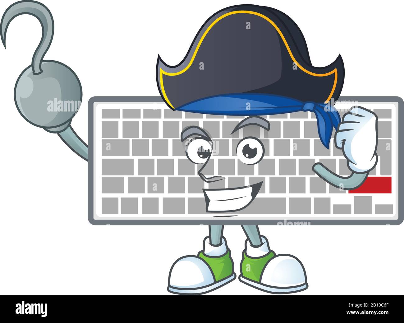 Typing with one hand Stock Vector Images - Alamy