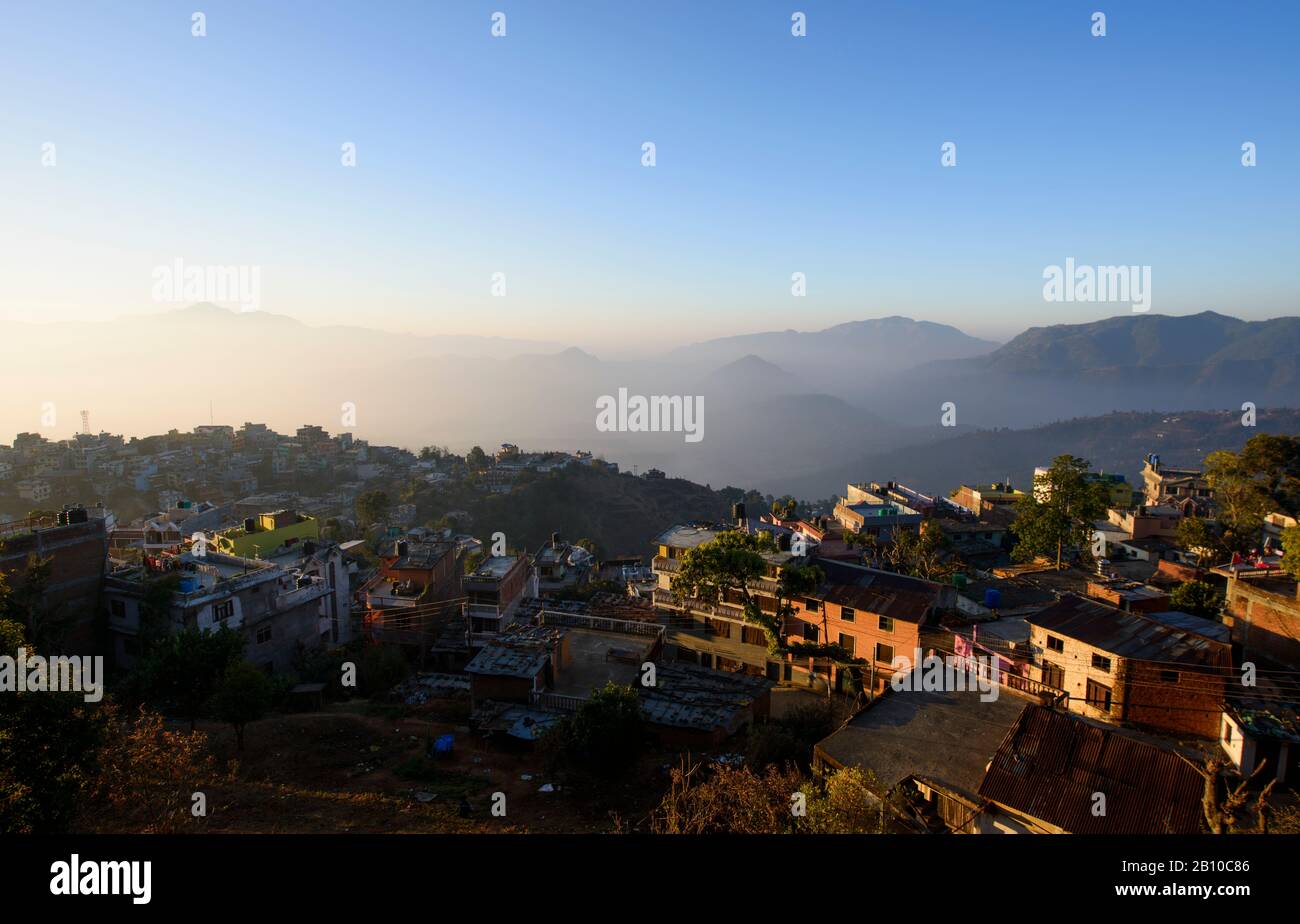 Tansen at sunset, Nepal, Asia Stock Photo - Alamy
