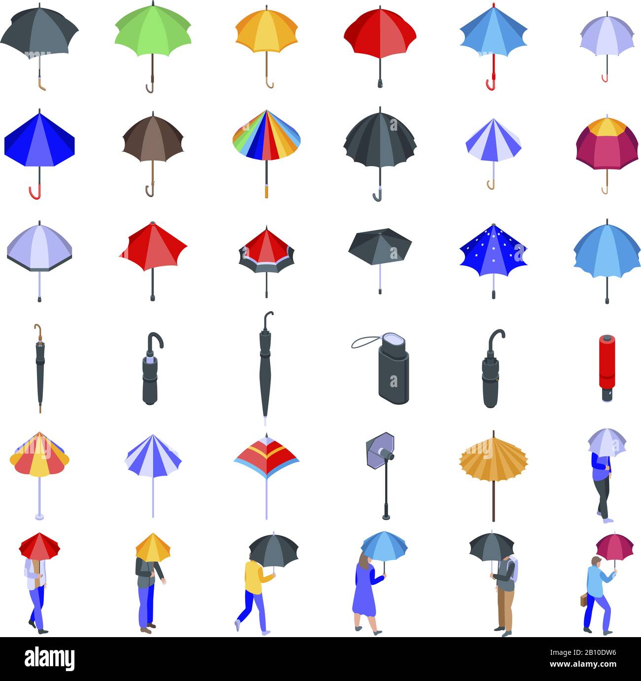 Broken beach umbrella Stock Vector Images - Alamy