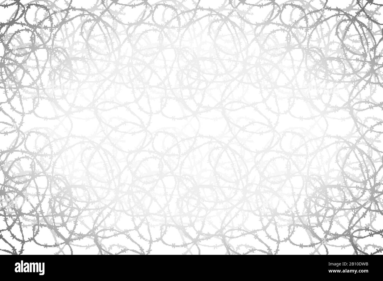 Tangled fence wire Stock Vector Images - Alamy