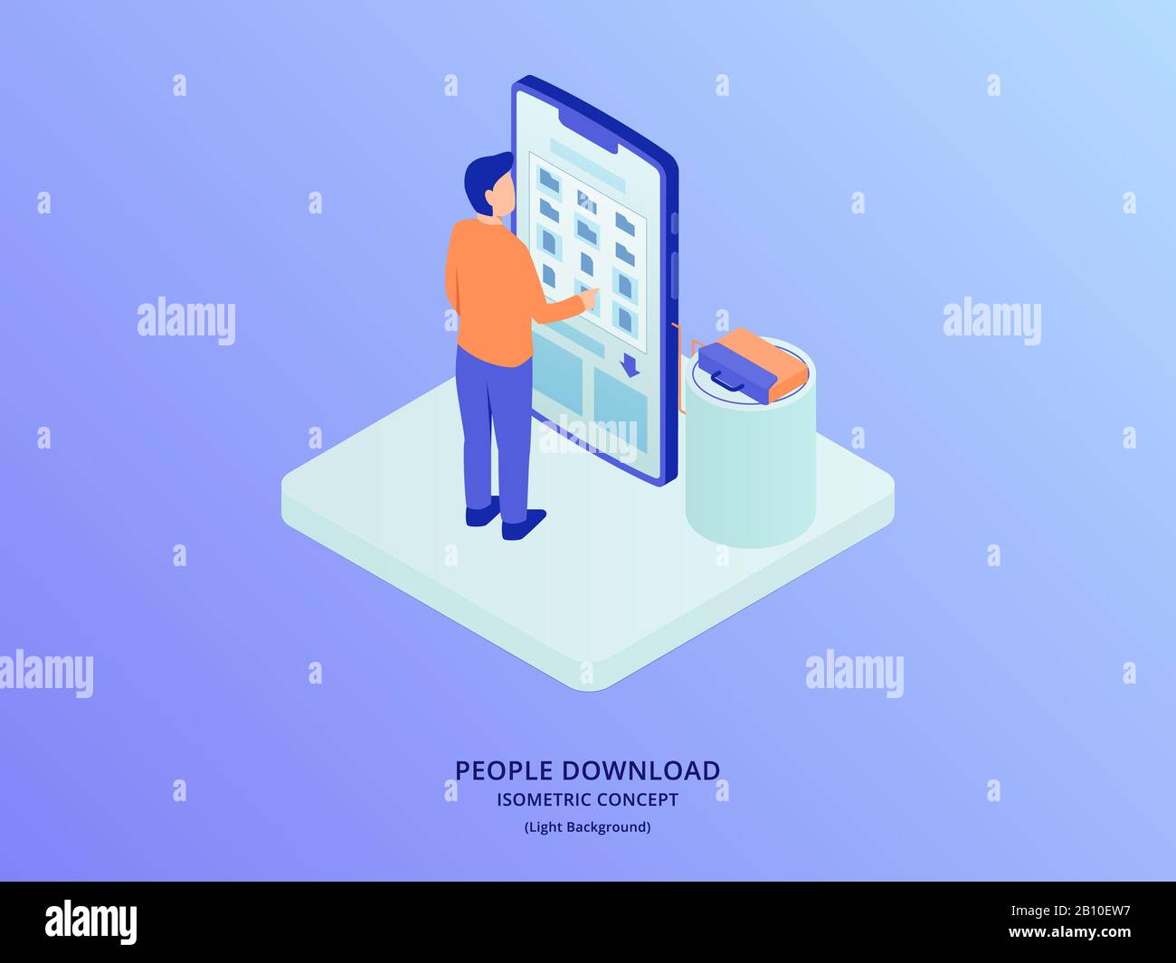 people access cloud database storage downloading file document with ...