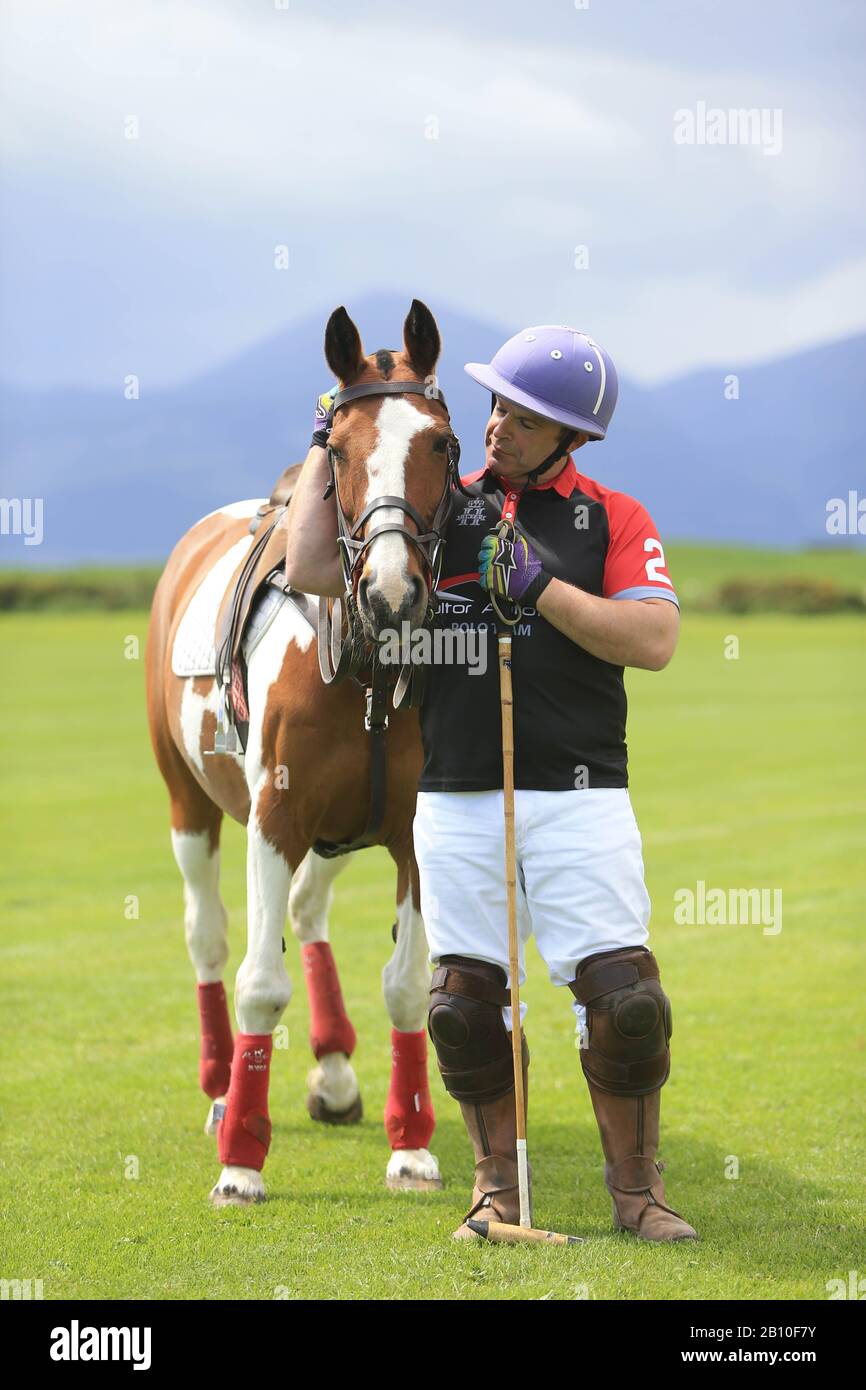 Tyrella House Polo player Richard Suitor at Tyrella House, County Down ...