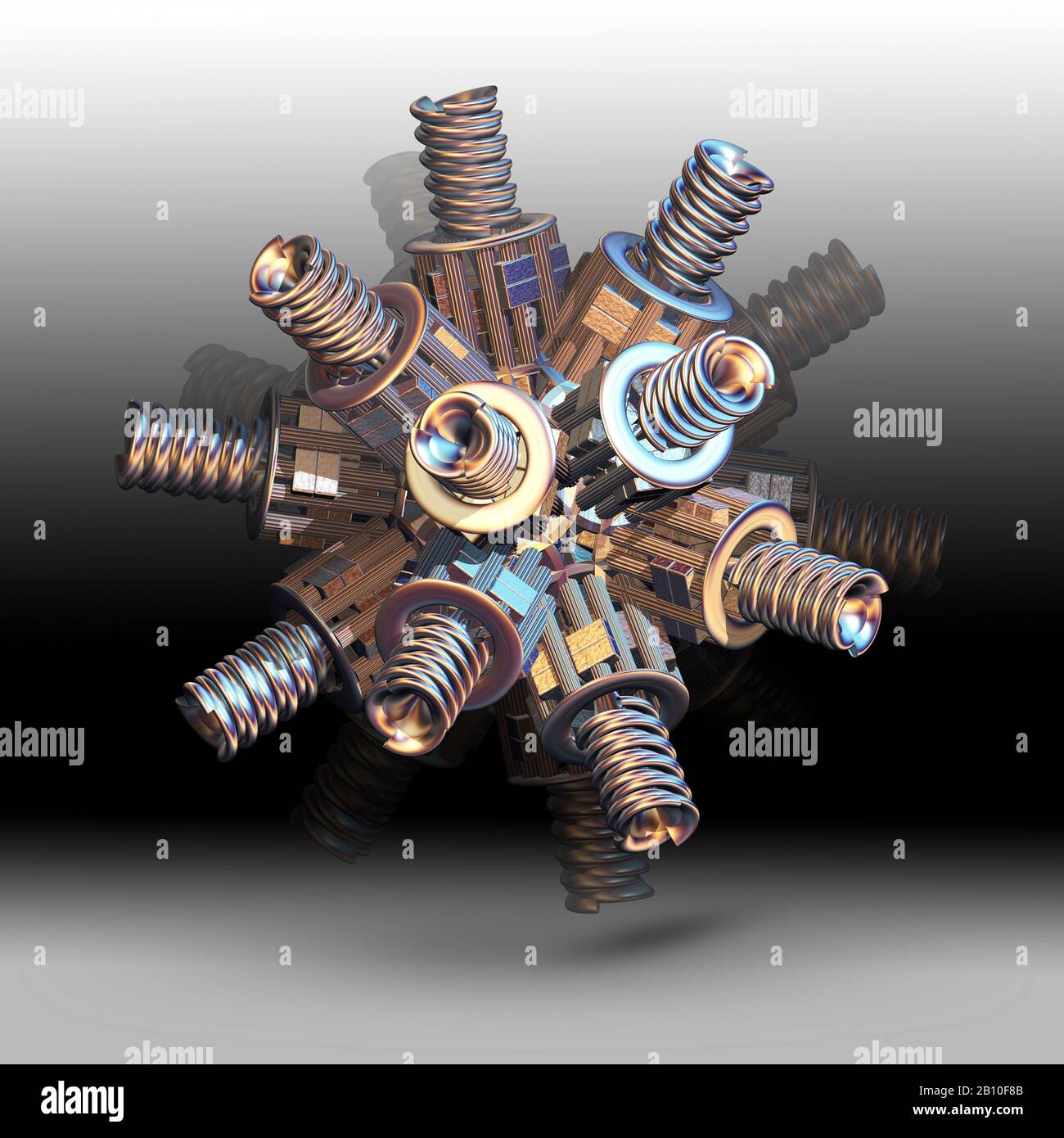 Abstract technology background with 3D element Stock Photo - Alamy