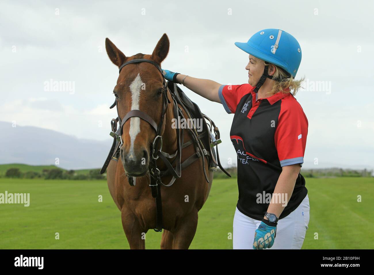Tyrella House Polo player Nicky Wilson at Tyrella House, County Down ...