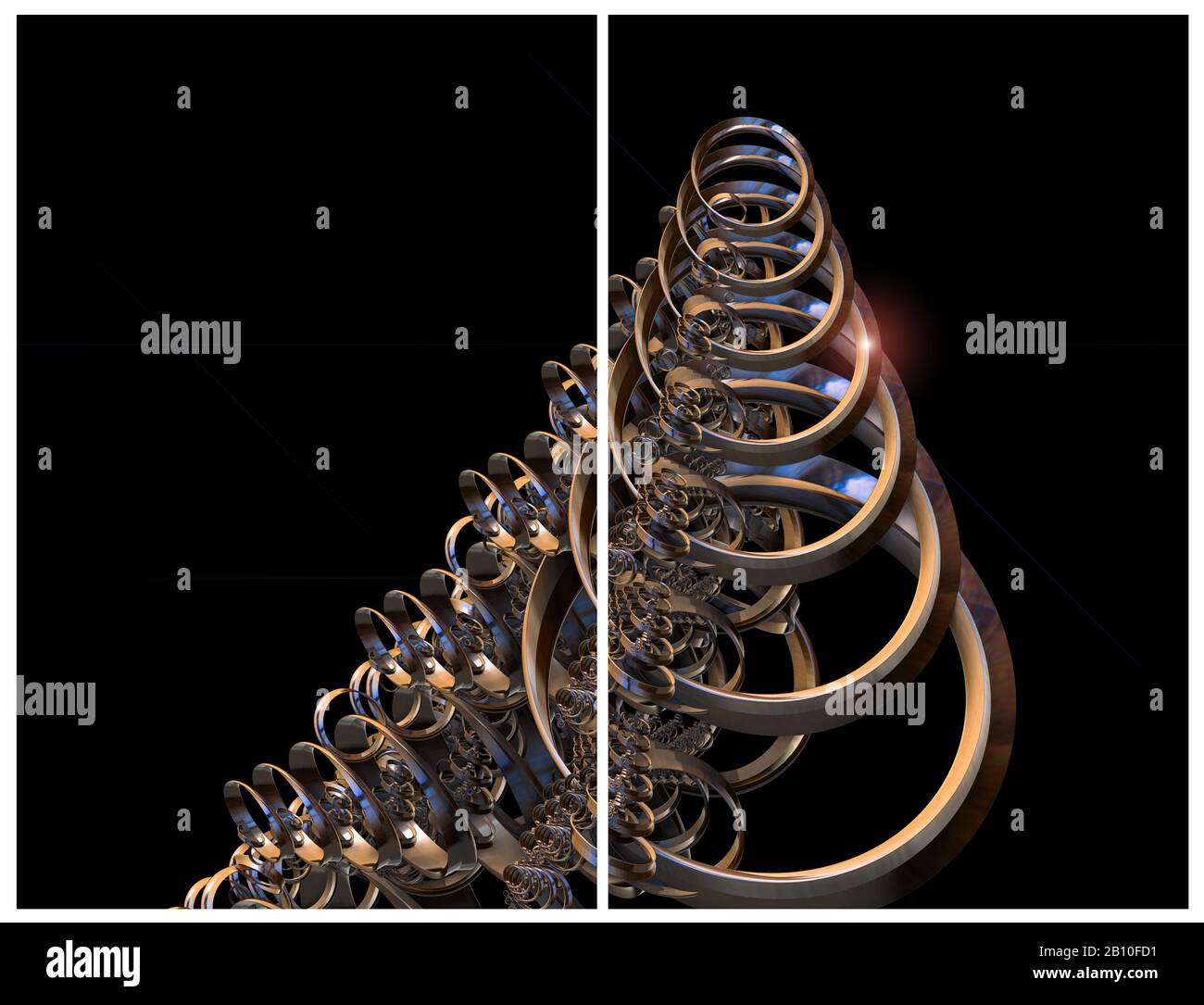 Abstract technology background with 3D element Stock Photo - Alamy