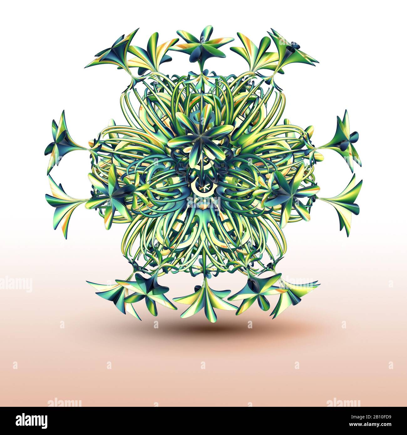 Abstract technology background with 3D element Stock Photo - Alamy