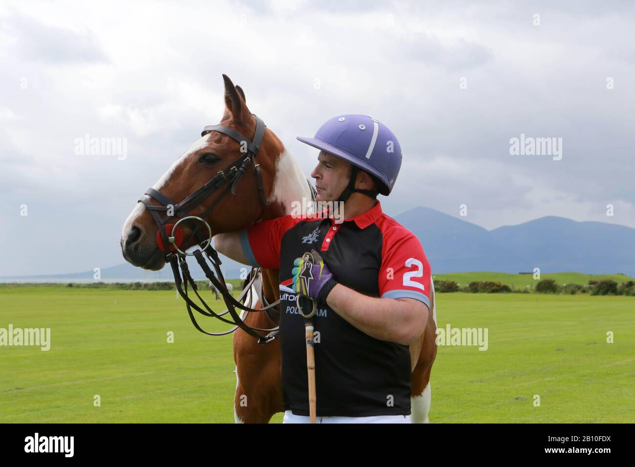 Tyrella House Polo player Richard Suitor at Tyrella House, County Down ...