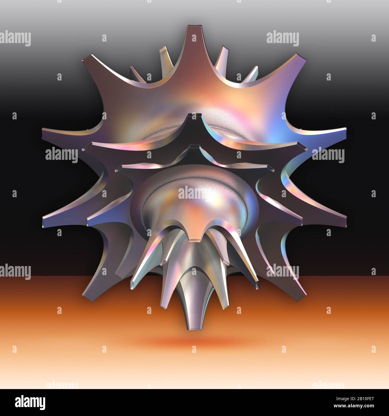 Abstract technology background with 3D element Stock Photo - Alamy