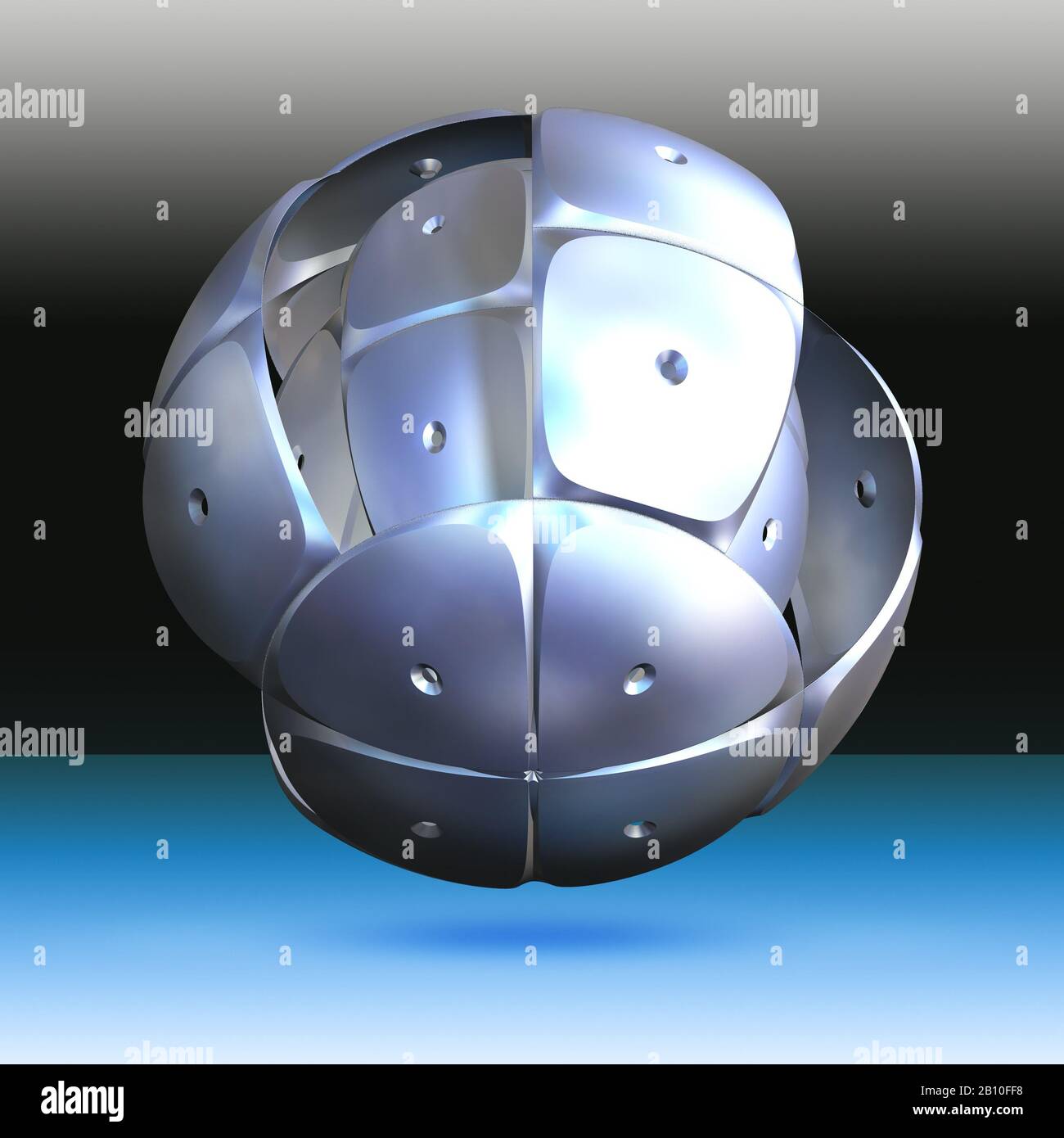 Abstract technology background with 3D element Stock Photo - Alamy