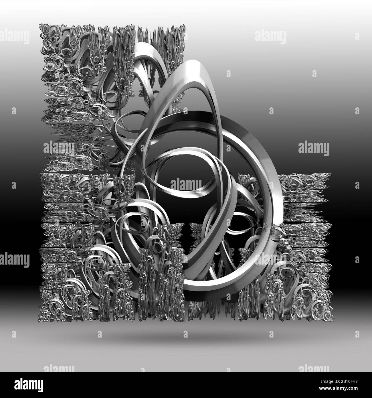 Abstract technology background with 3D element Stock Photo - Alamy