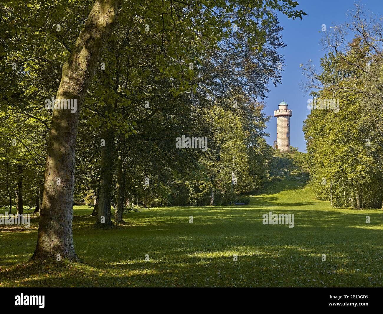 Observation tower in schonbusch park in aschaffenburg hi-res stock ...