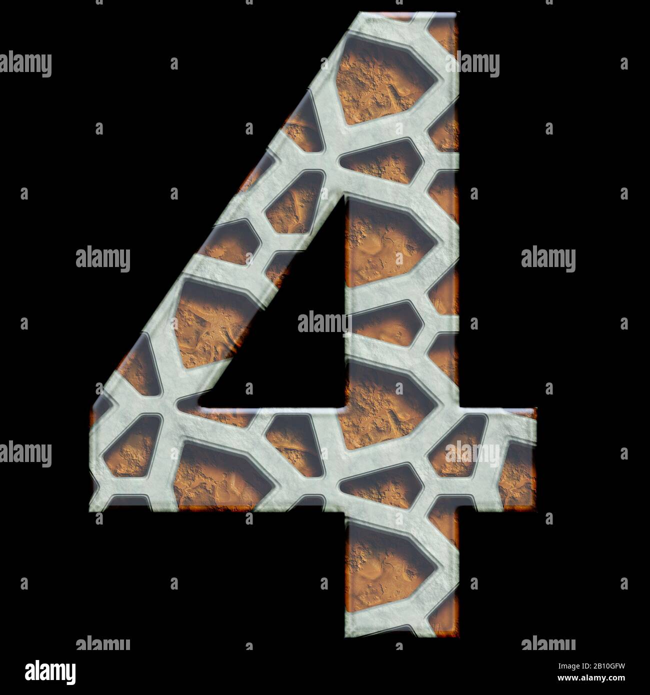 Grate 3D rendering numbers and icons Stock Photo - Alamy