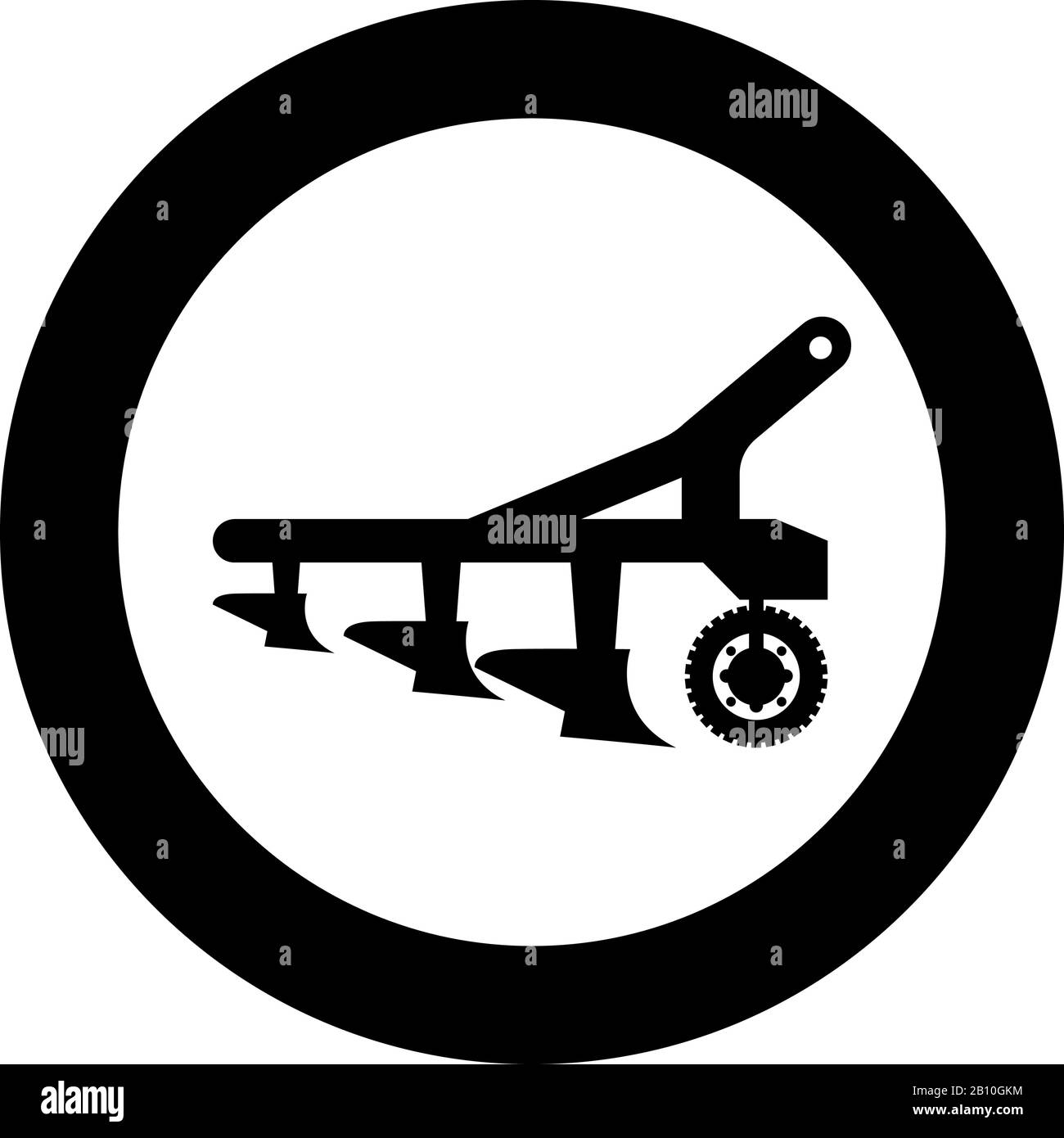 Plow for cultivating land before sowing farm products Tractor machanism ...