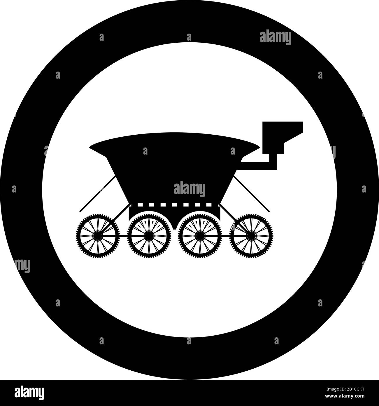 Moon rover Mars explorer Space machine Planets vehicle icon in circle ...