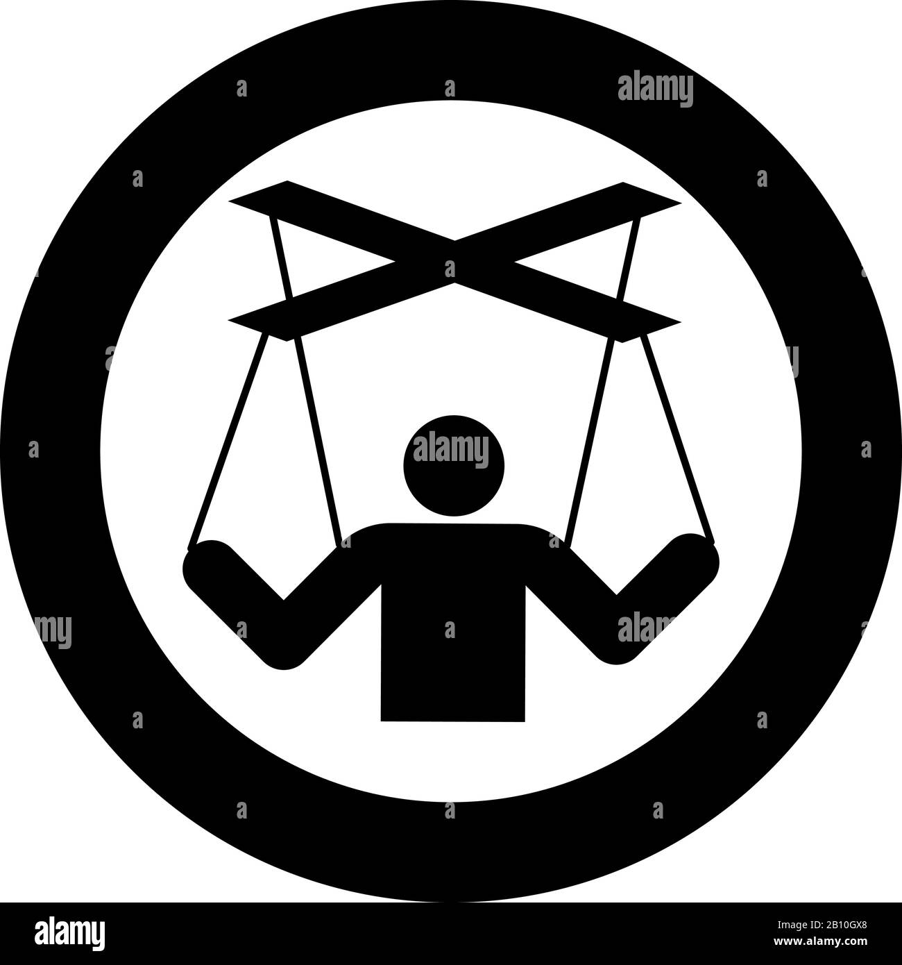 Human marionette Black and White Stock Photos & Images - Alamy