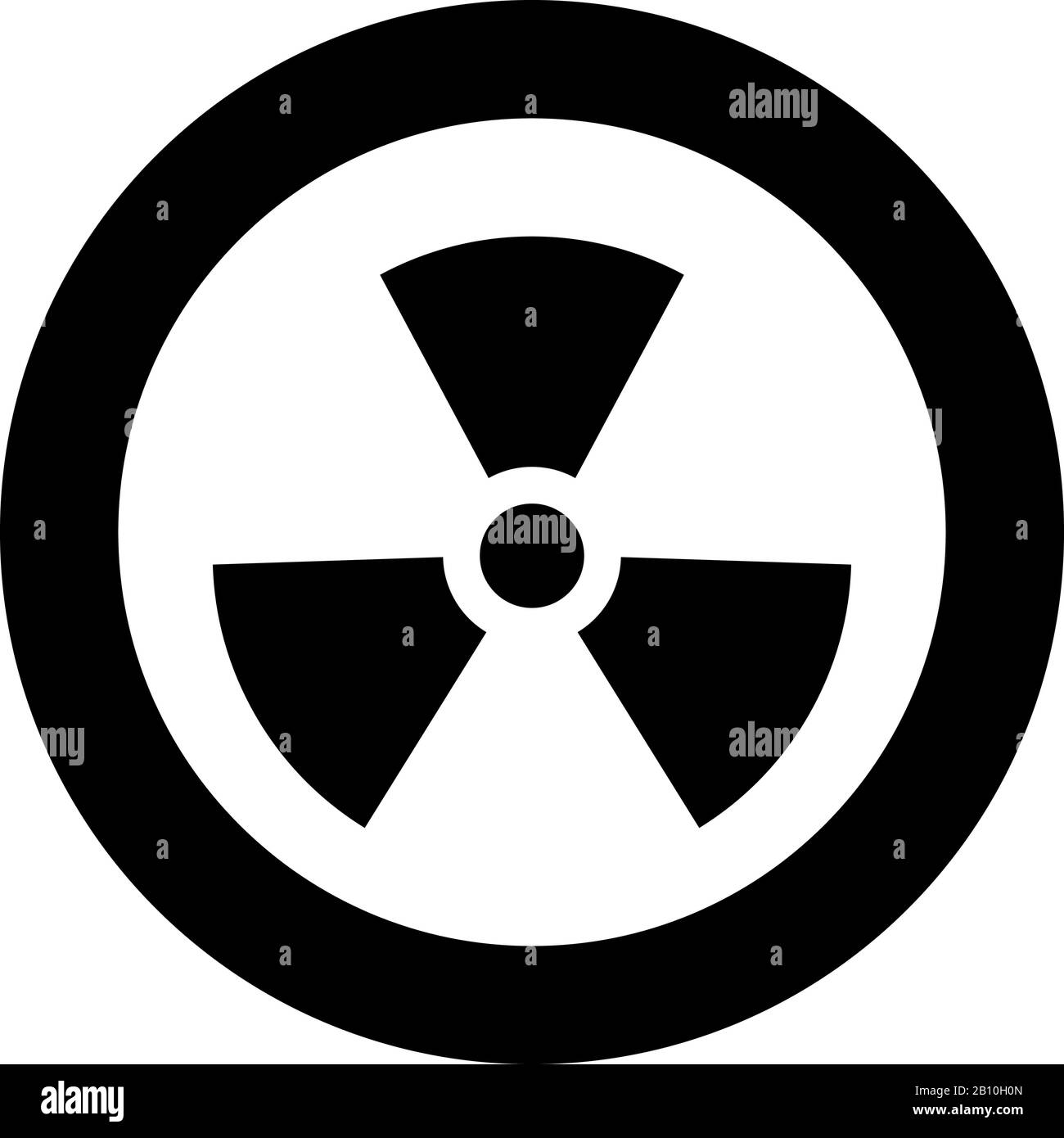 Radioactivity warning sign Black and White Stock Photos & Images - Alamy