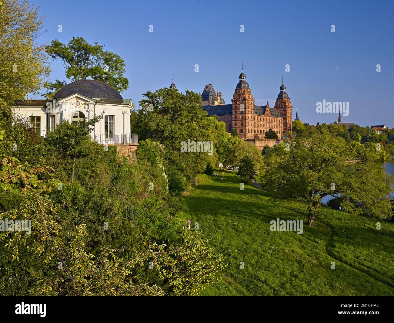 Breakfast pavilion and Johannisburg Castle, Aschaffenburg, Lower ...