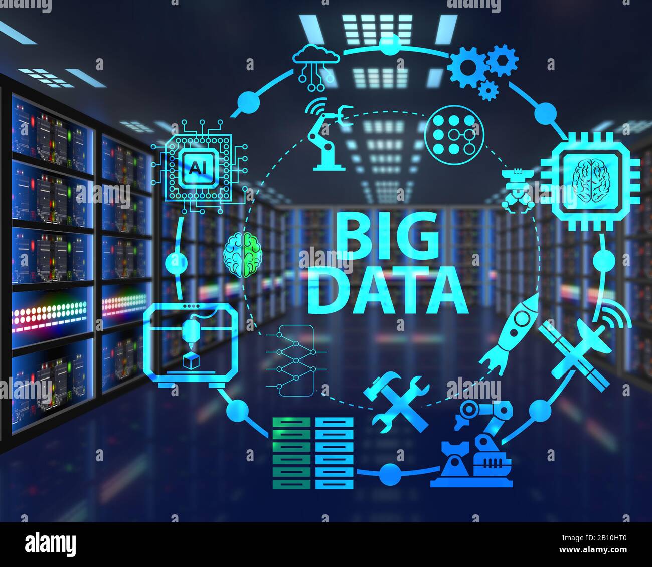 The big data computing concept of modern it technology Stock Photo - Alamy