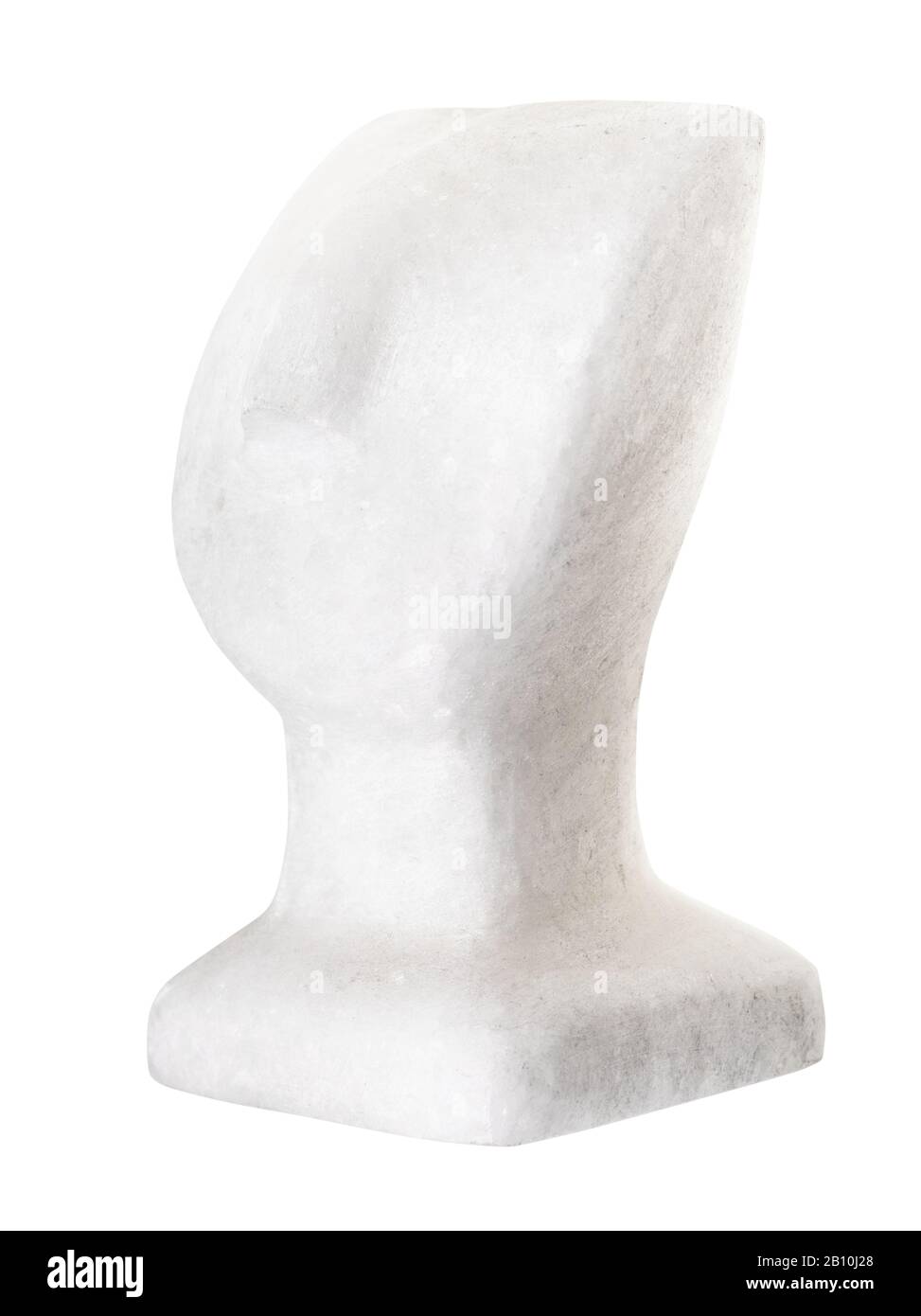 replica of ancient Cycladic statuette - head carved from white marble ...