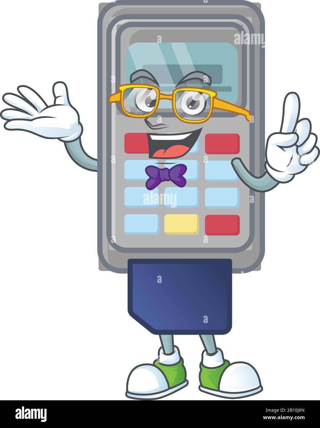 The Geek character of POS machine mascot design Stock Vector Image ...