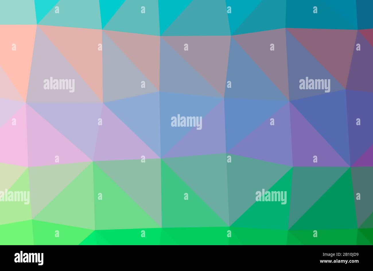 Illustration of abstract Blue, Green And Purple horizontal low poly ...