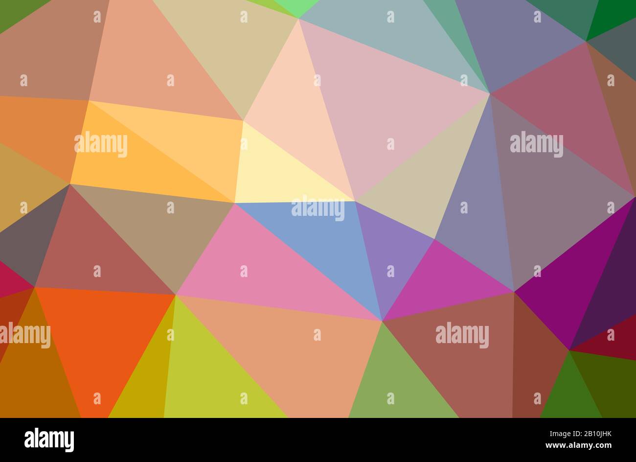 Illustration of abstract Blue, Orange, Yellow horizontal low poly ...