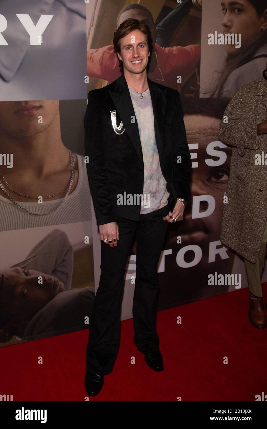 New York, United States. 21st Feb, 2020. Quinn Matthews attends the ...