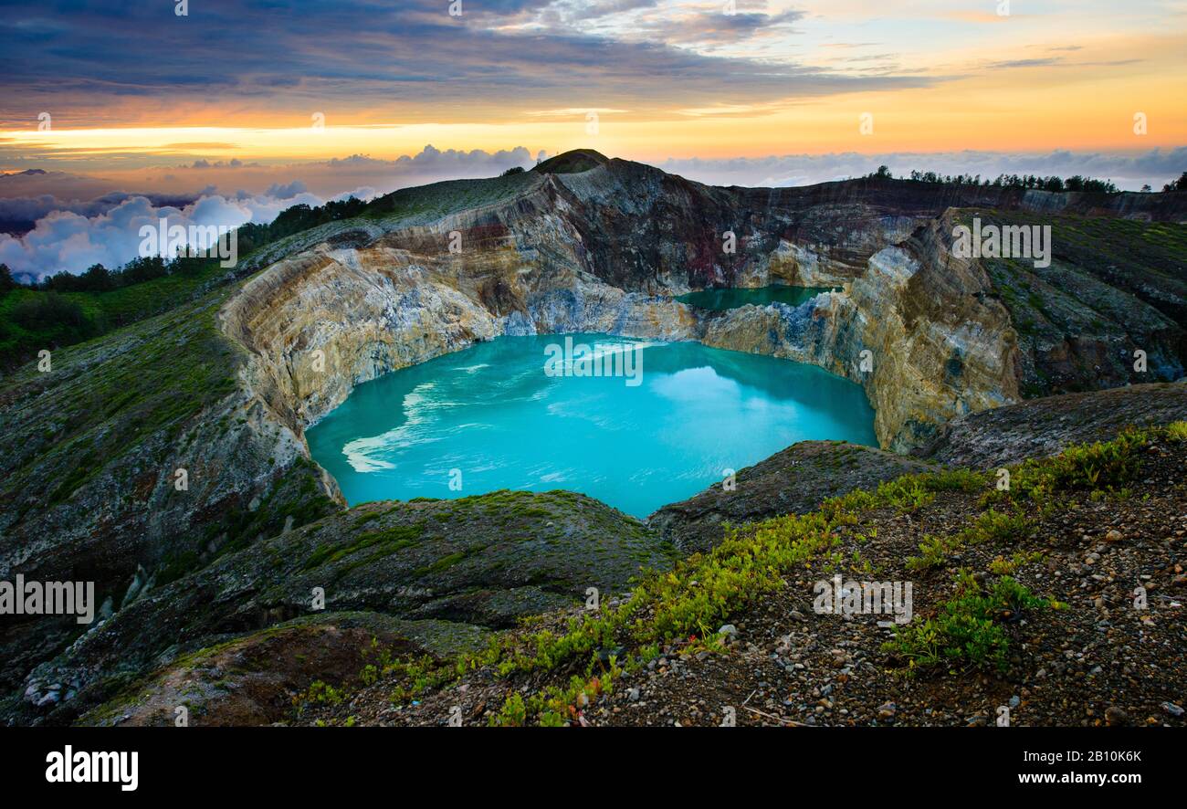 Kelimutu volcano hi-res stock photography and images - Alamy
