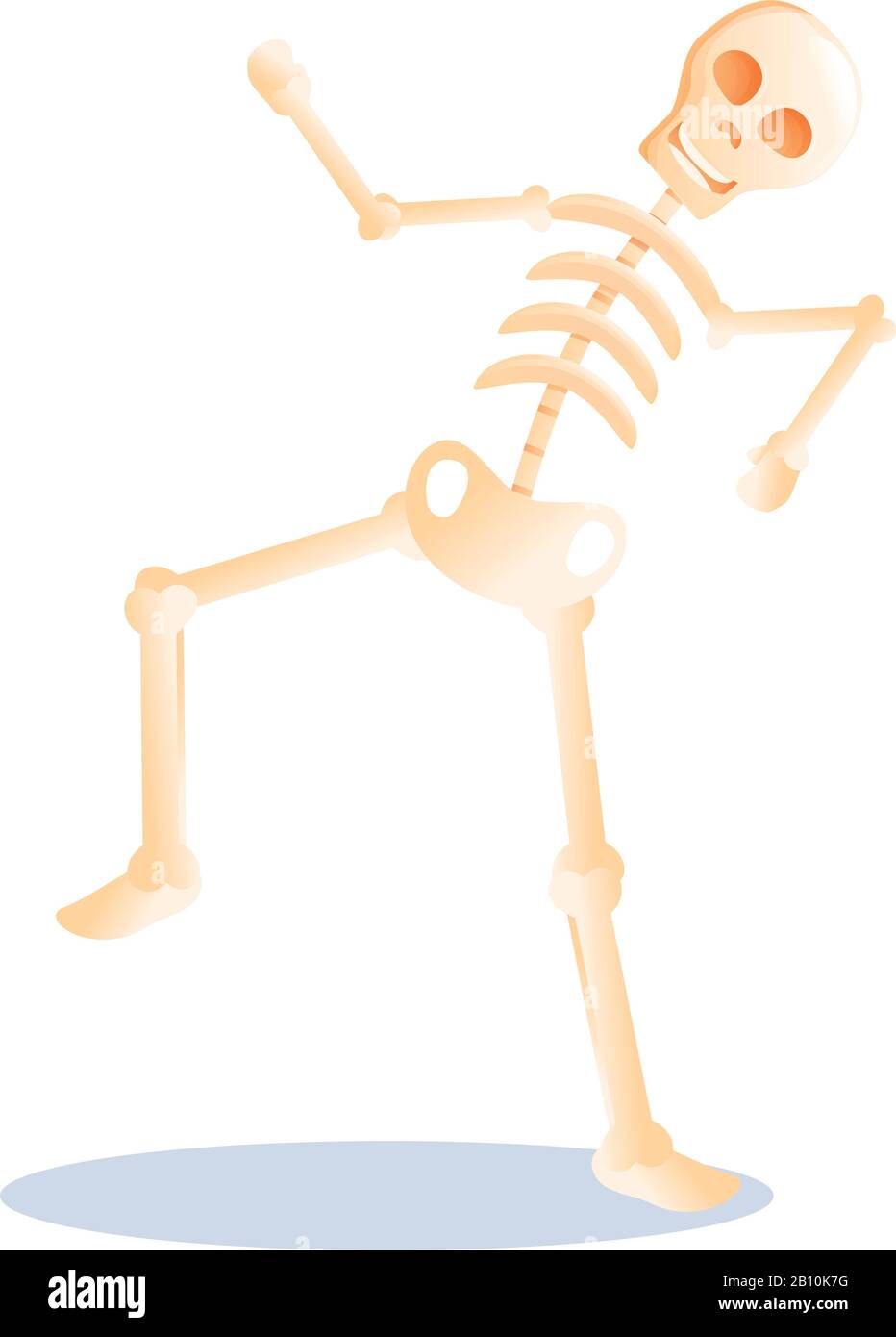 Smiling skeleton icon. Cartoon of smiling skeleton vector icon for web ...