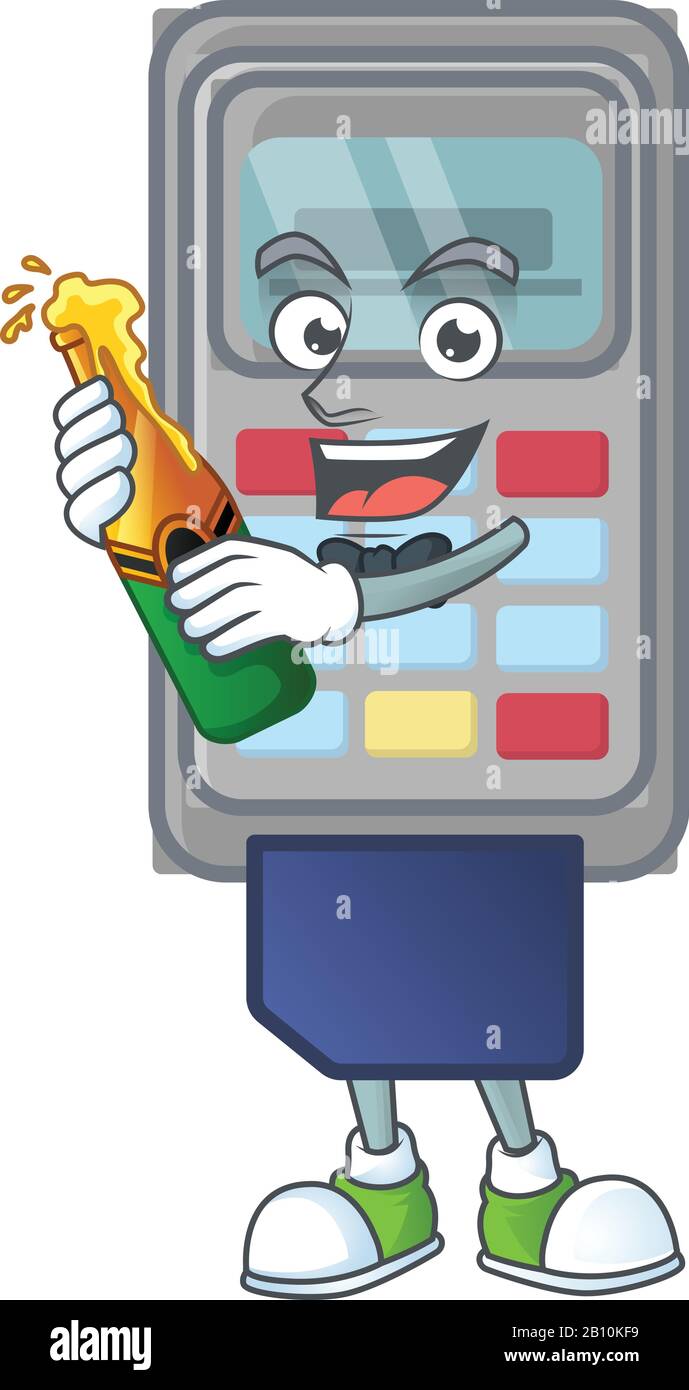 Buying beer at store Stock Vector Images - Alamy