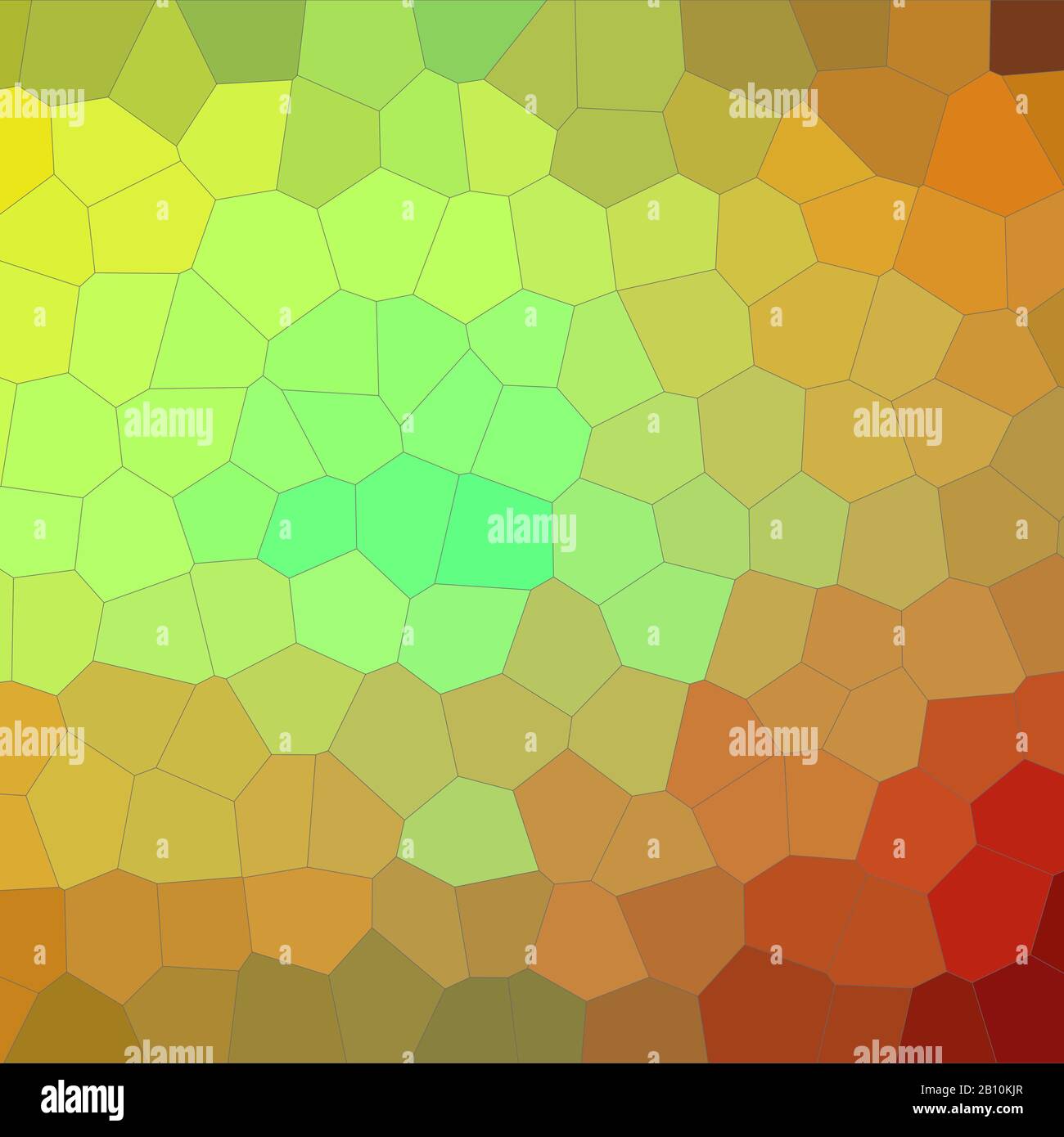 Illustration of Square red, green and yellow Middle size hexagon ...