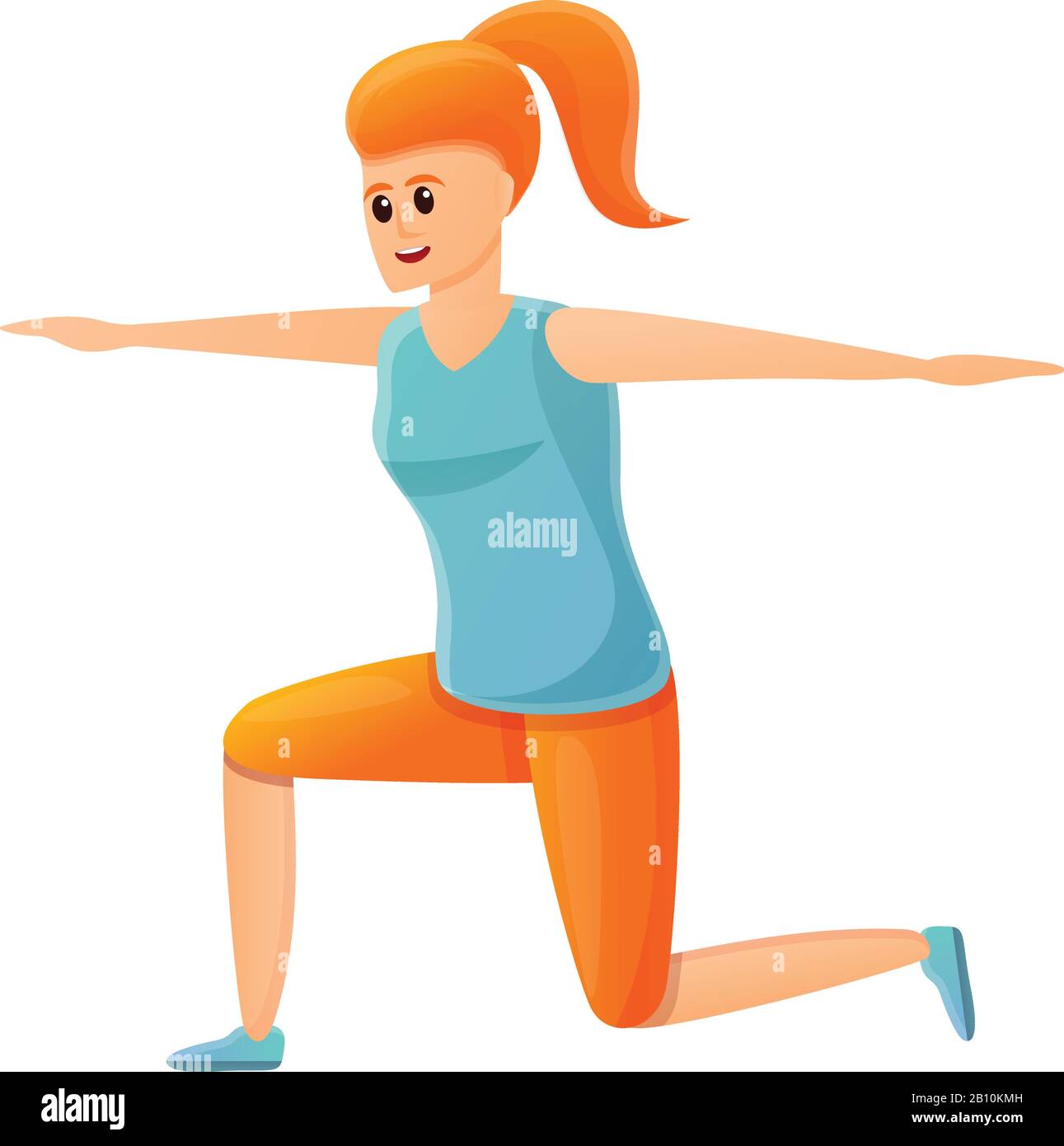 Morning exercise activity icon. Cartoon of morning exercise activity ...