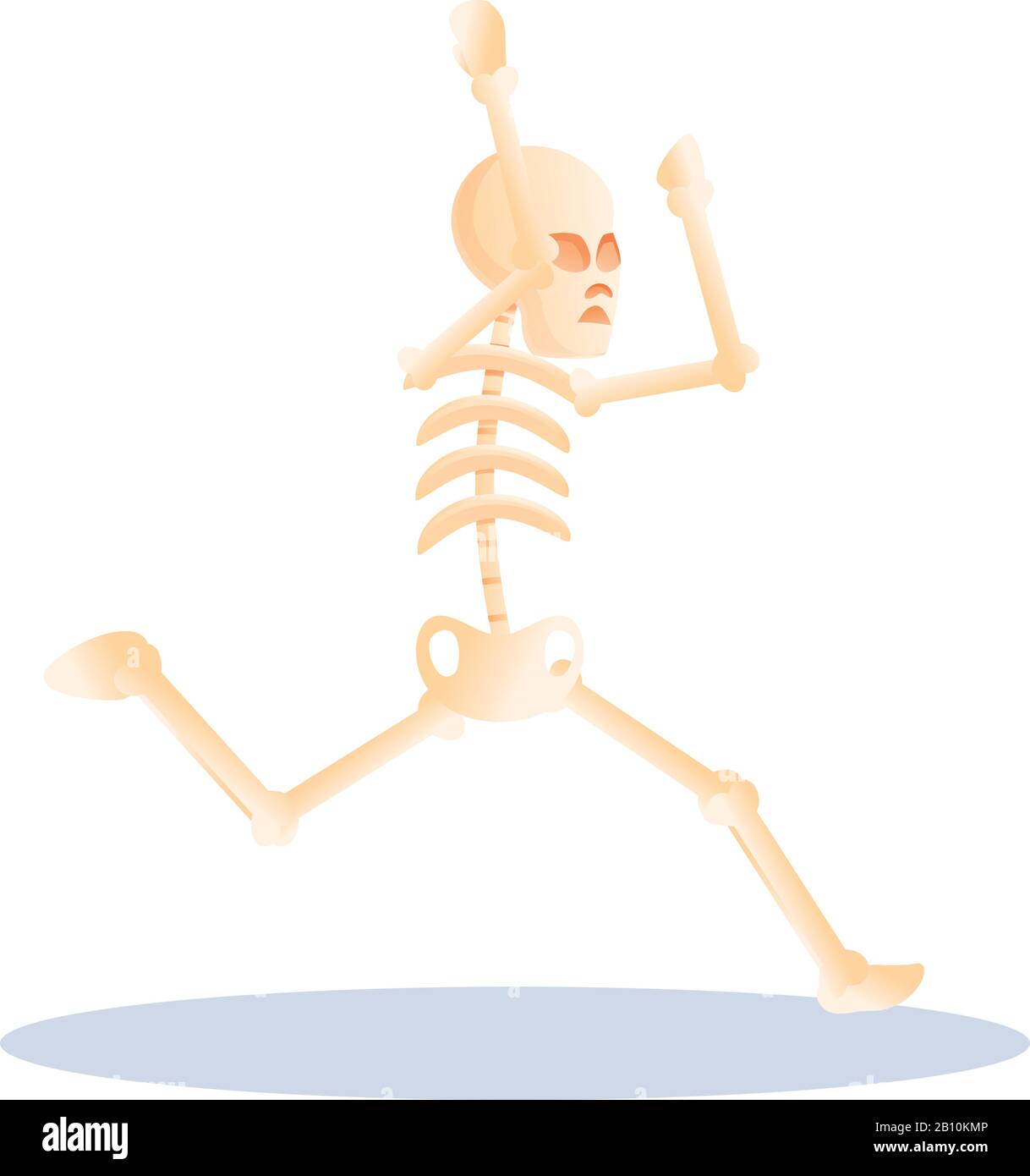 Running skeleton icon. Cartoon of running skeleton vector icon for web ...