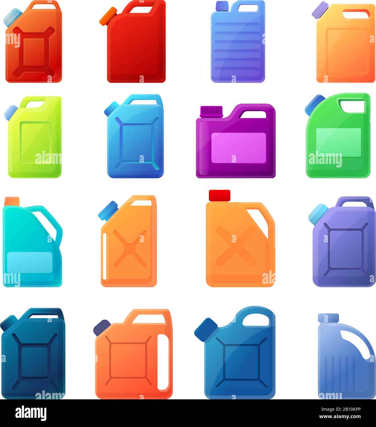 Canister icons set. Cartoon set of canister vector icons for web design ...