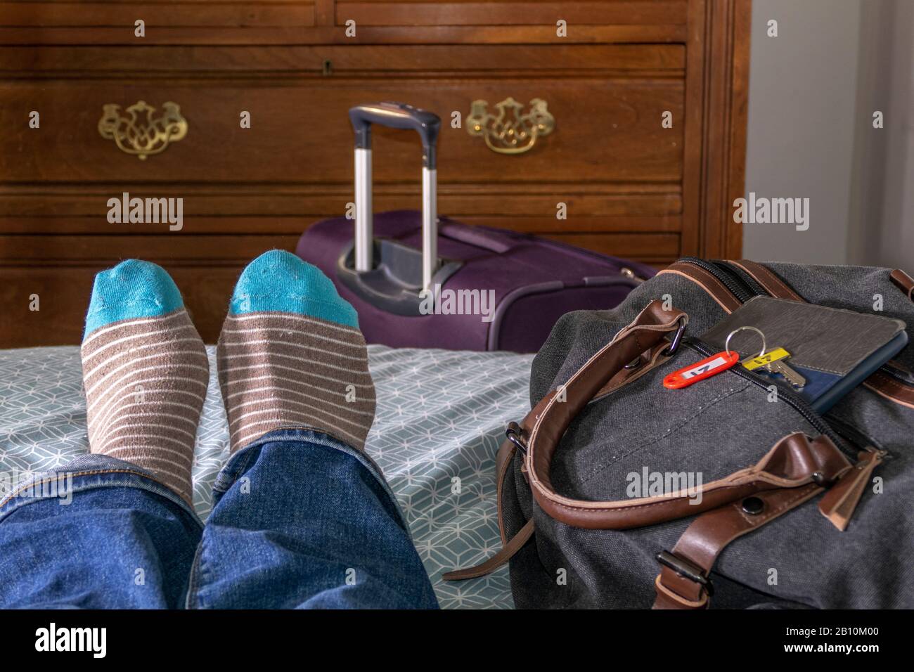 Wearing socks in bed hi-res stock photography and images - Alamy