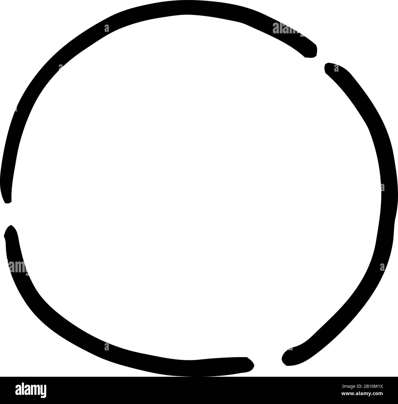 This is a illustration of Handwritten circle variations Stock Vector ...