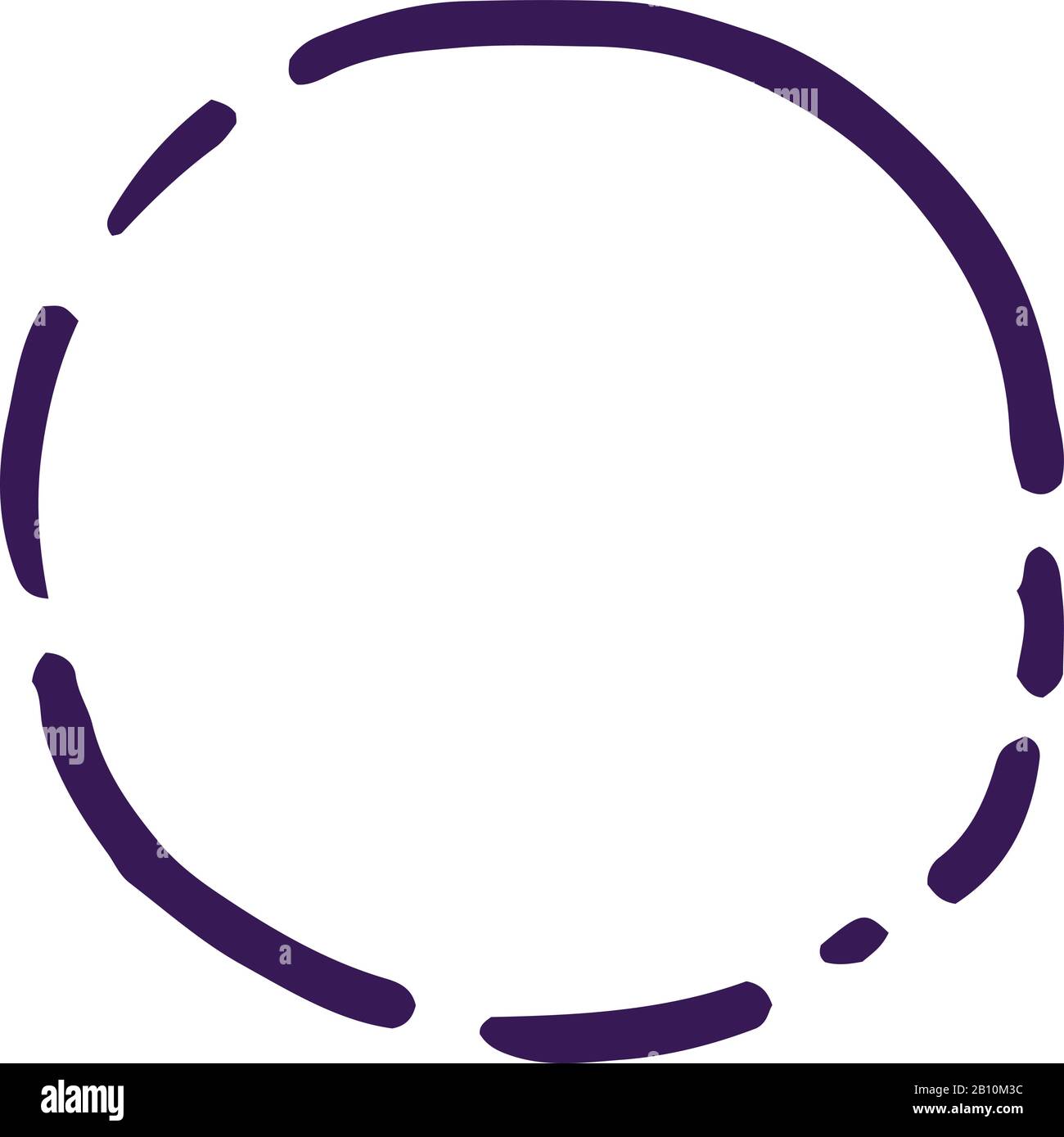 This is a illustration of Handwritten circle variations Stock Vector ...