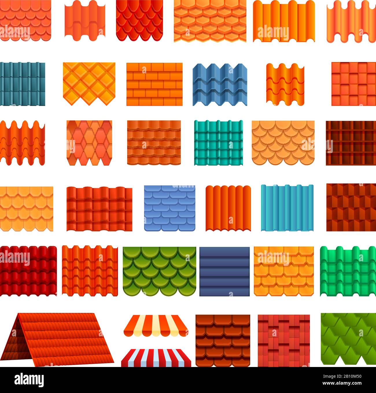 Roof icons set. Cartoon set of roof vector icons for web design Stock Vector Image & Art - Alamy