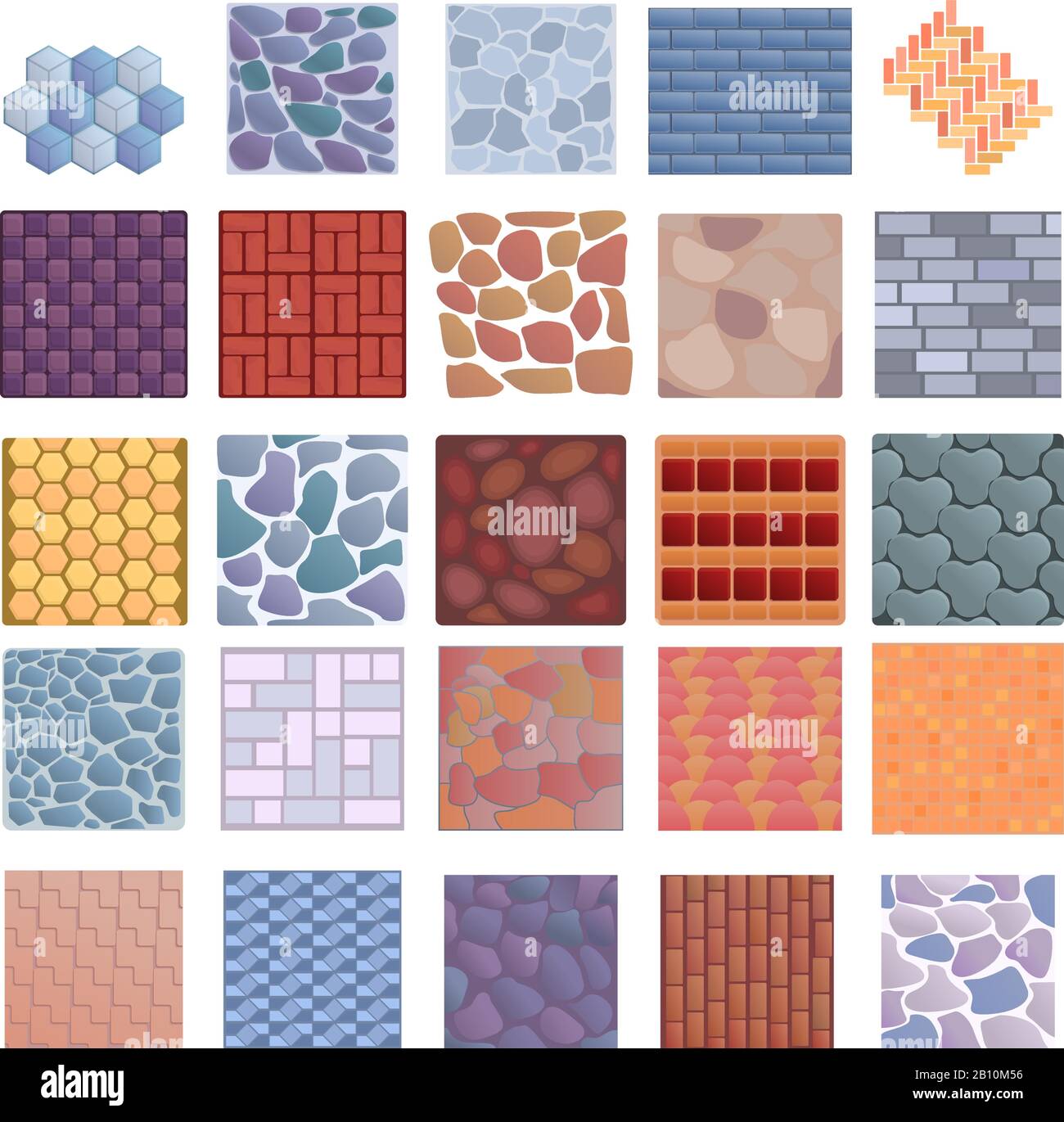 Flagstone paving Stock Vector Images - Alamy