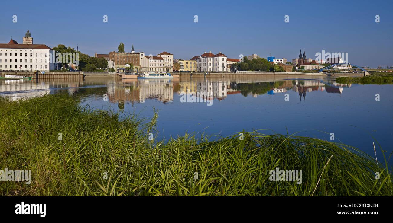 City view over the oder with oder tower hi-res stock photography and ...