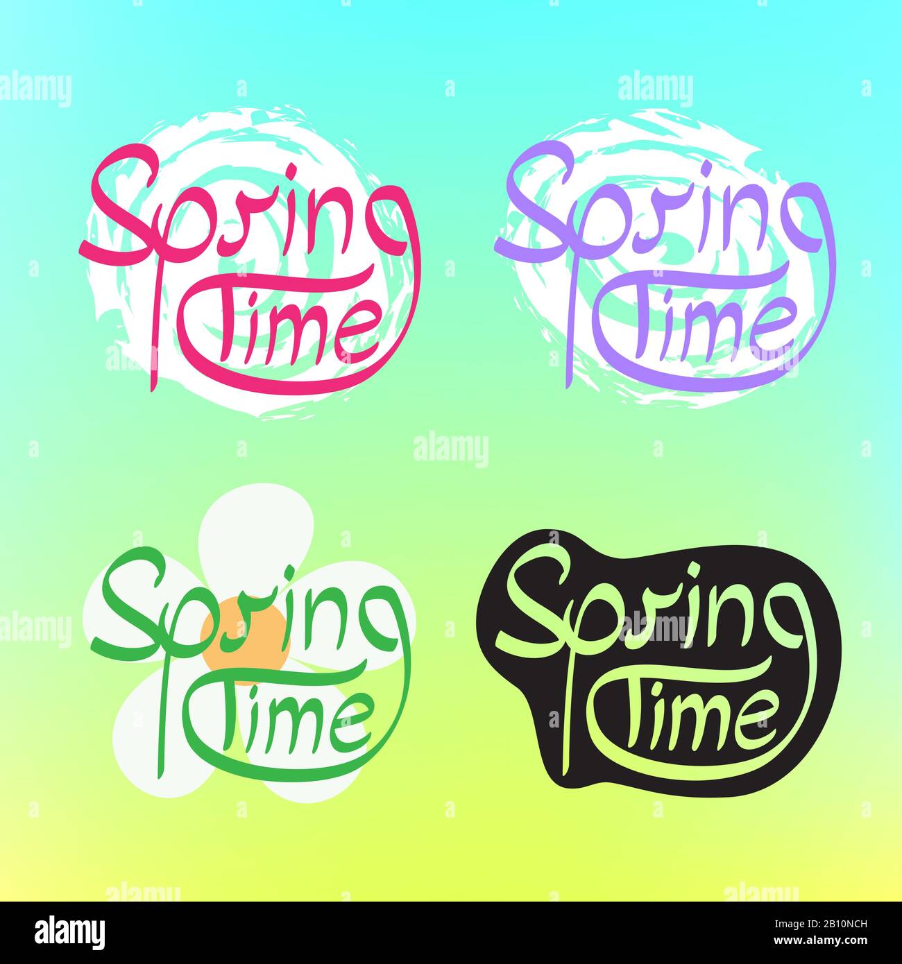 Pastel color label set Stock Vector Images - Alamy