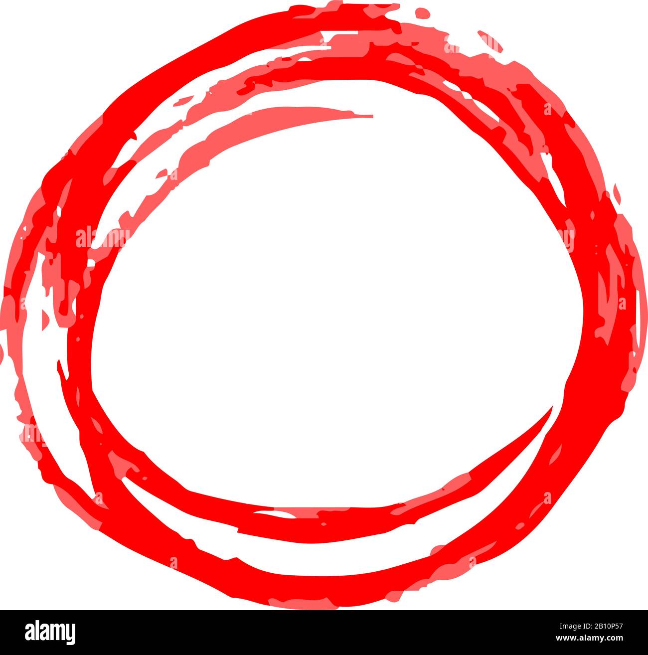 This is a illustration of Variation of handwritten brush circle Stock ...