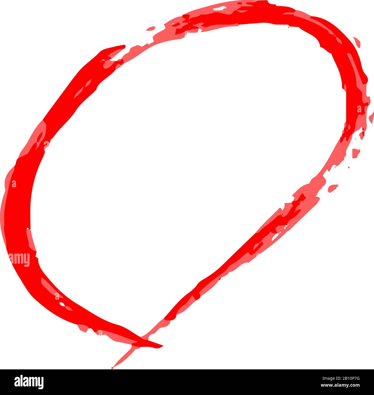 This is a illustration of Variation of handwritten brush circle Stock ...