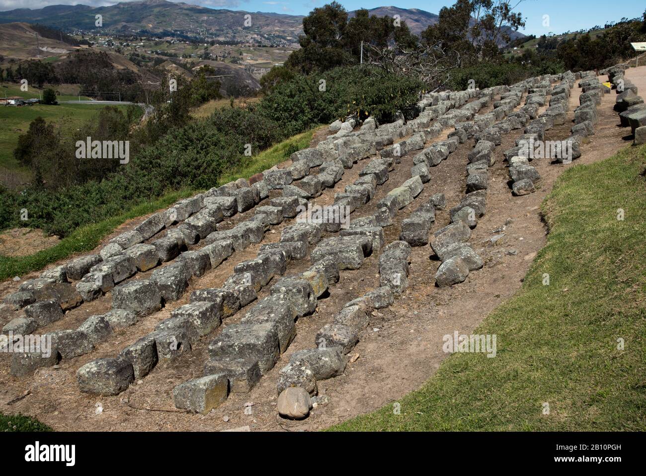 This carved stones have been used for the construction of Ingapirca ...