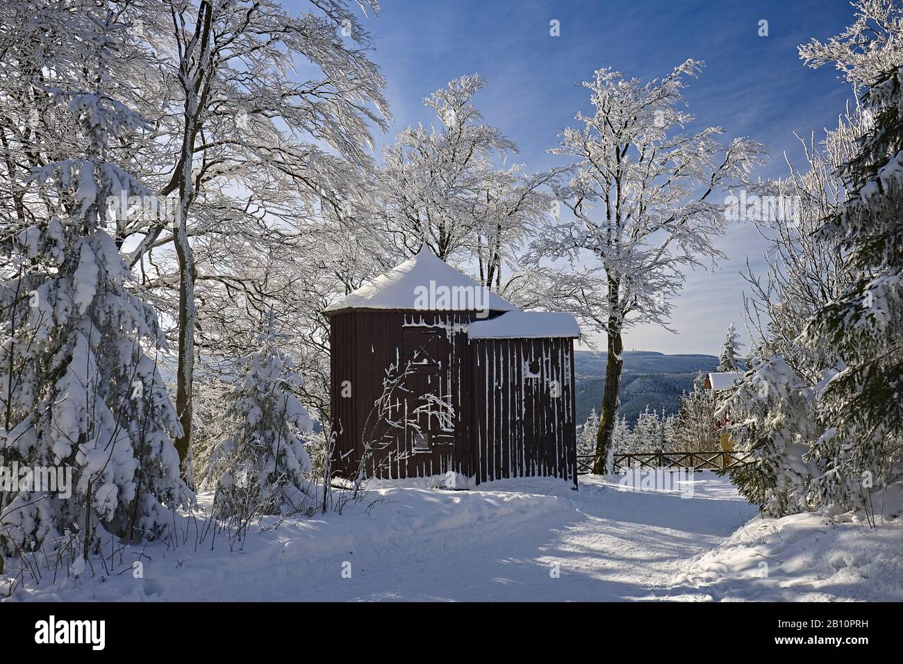 Goethe hunting lodge at the Kickelhahn at Ilmenau, Thuringia, Germany ...