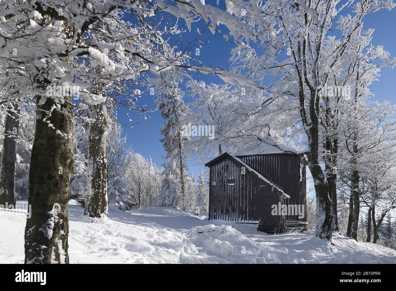 Goethe hunting lodge at the Kickelhahn at Ilmenau, Thuringia, Germany ...