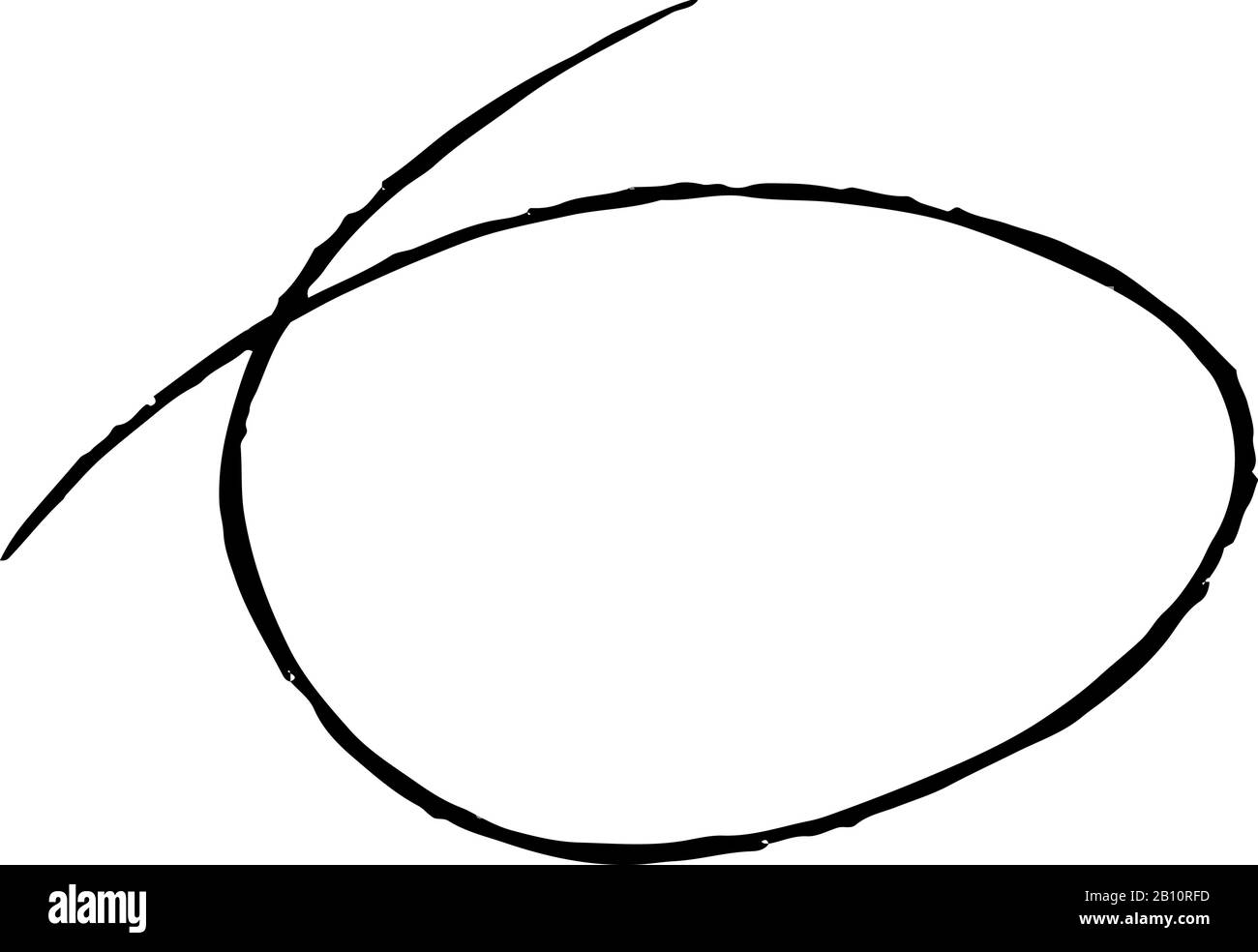 This is a illustration of Variations of thin circles for handwritten ...
